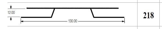 POLYCARBONATE CLEAR EXTRUDED RIDGE Plastic Profile